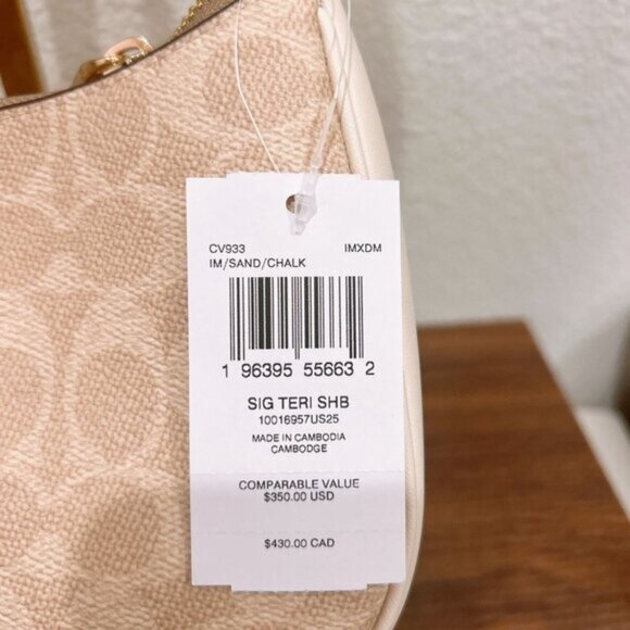 Coach | Bags | Teri Shoulder Bag In Signature Canvas Cv933 | Poshmark